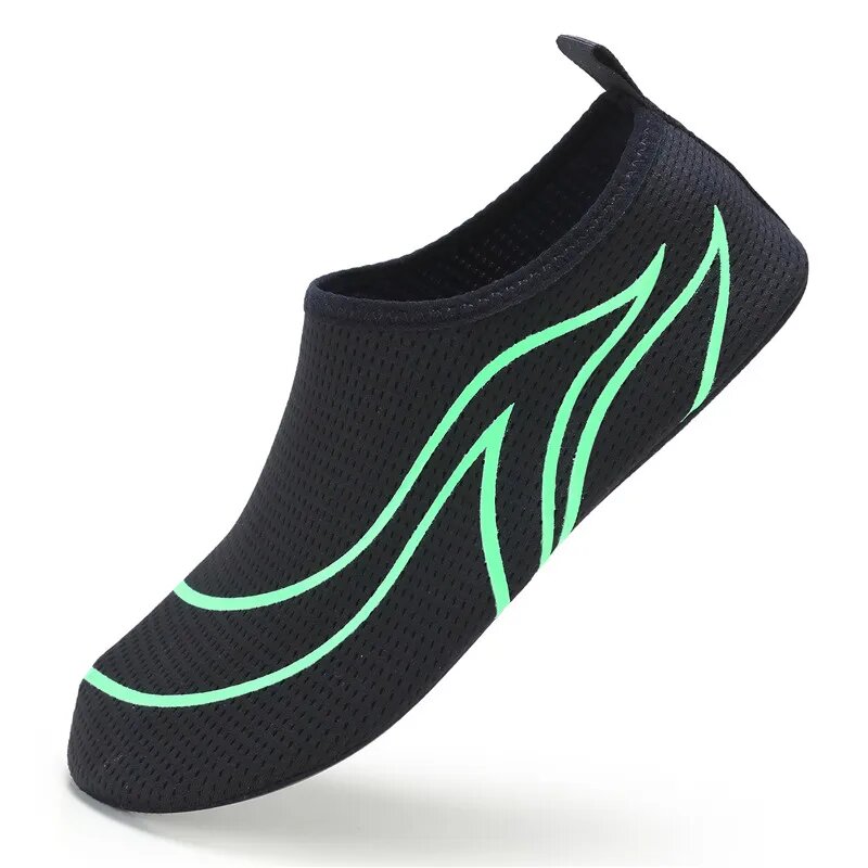 Мужские кроссовки для плавания K18-BlackGreen, 36-37, зеленые
