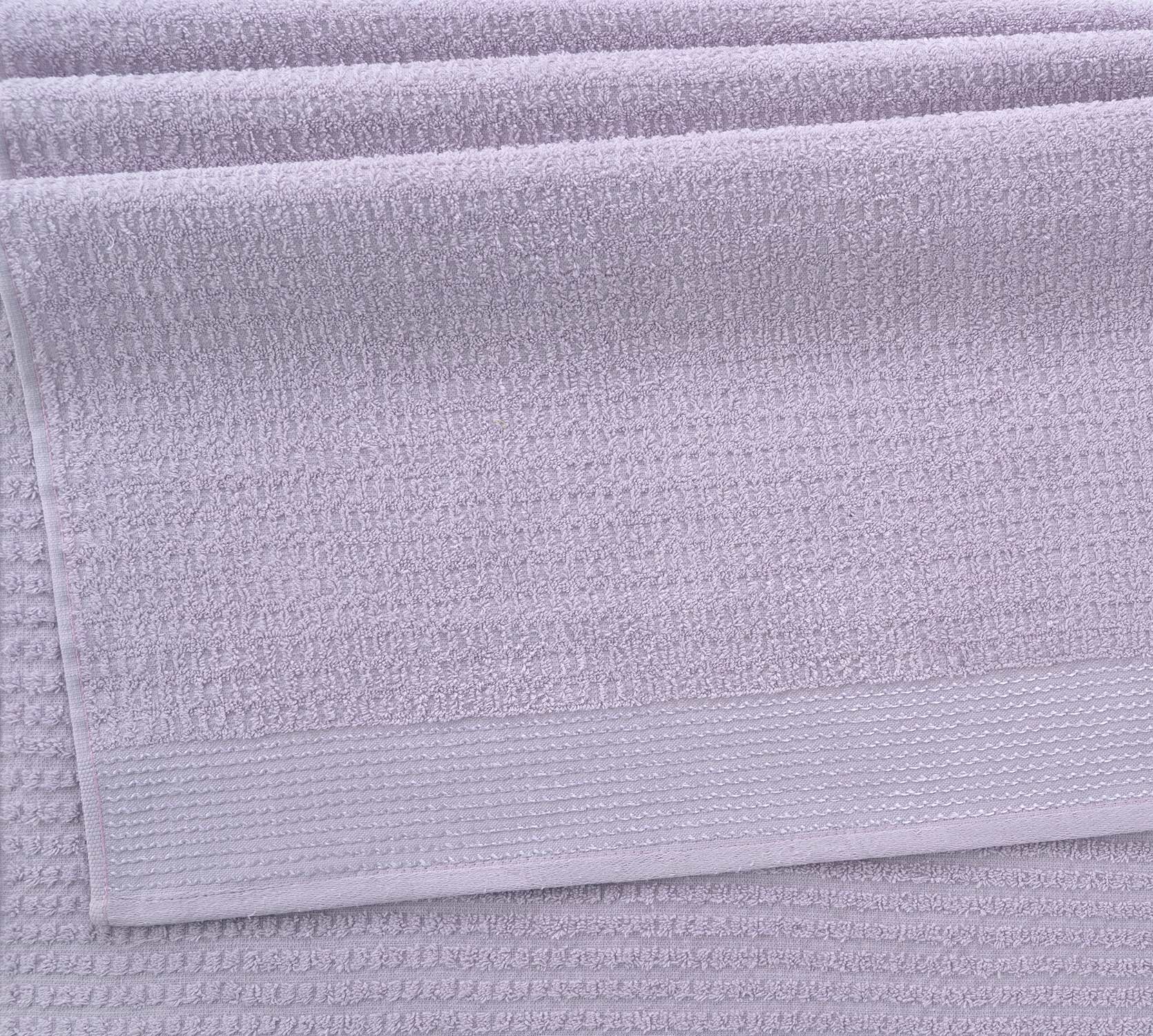 Полотенце махровое для рук и лица 50x80, Волна лаванда