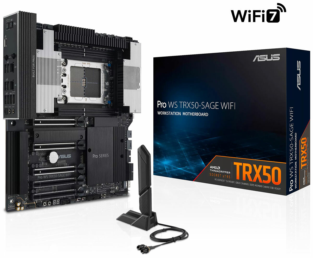 Материнская плата Asus PRO WS TRX50-SAGE WIFI (TR5, CEB)