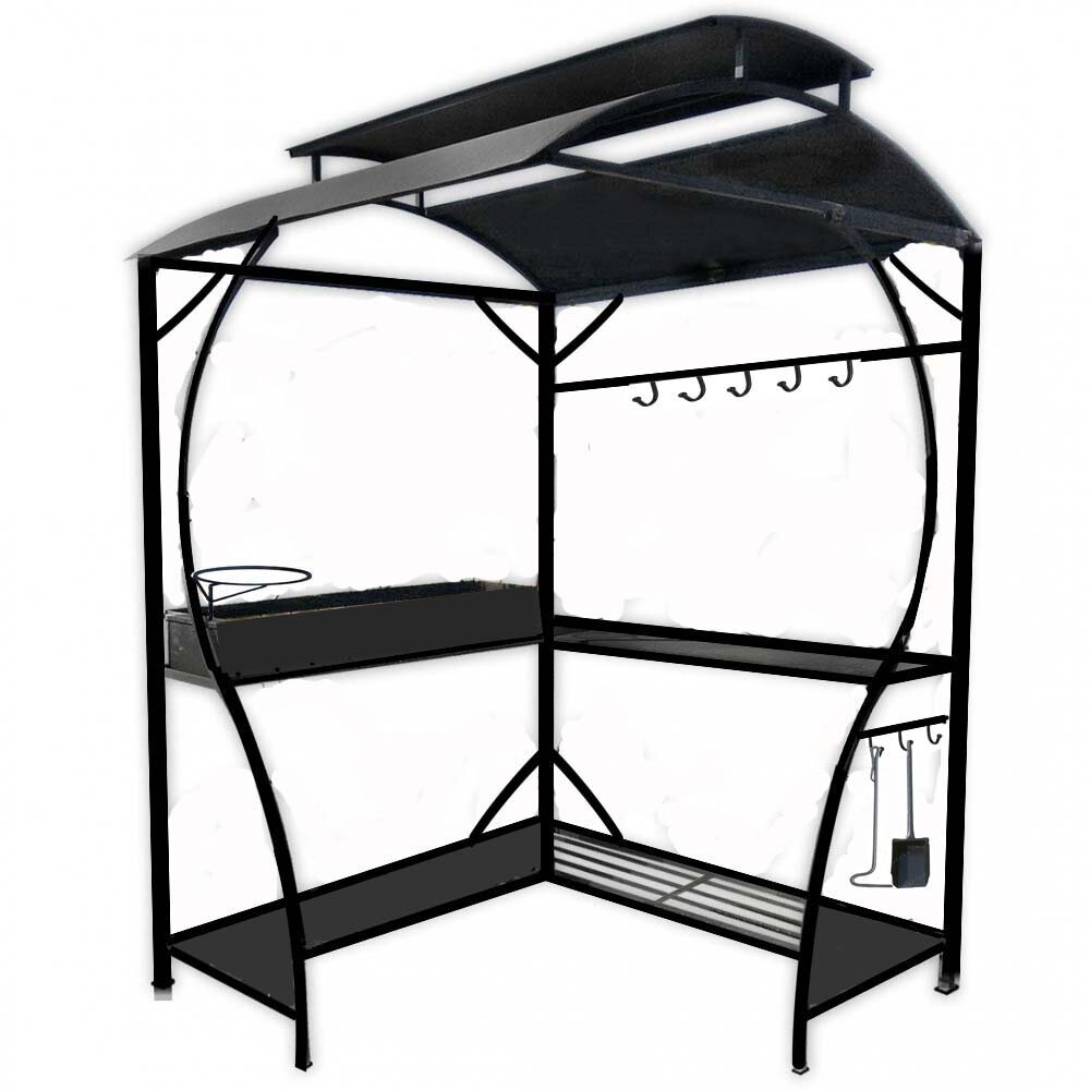 Мангал-беседка с крышей "Миллениум"