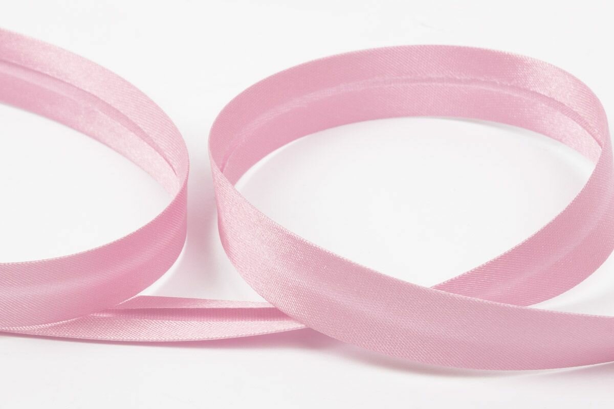 Косая бейка "Gamma" GK-15P 14 - 15 мм 132 м 1 м №028 розовый