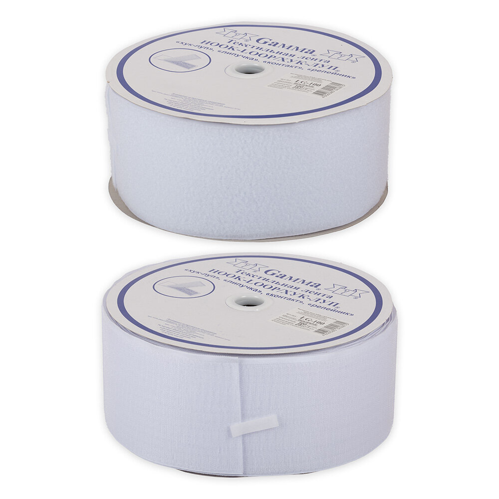 Липучка лента "Gamma" 100 мм LG-100 25 м черный