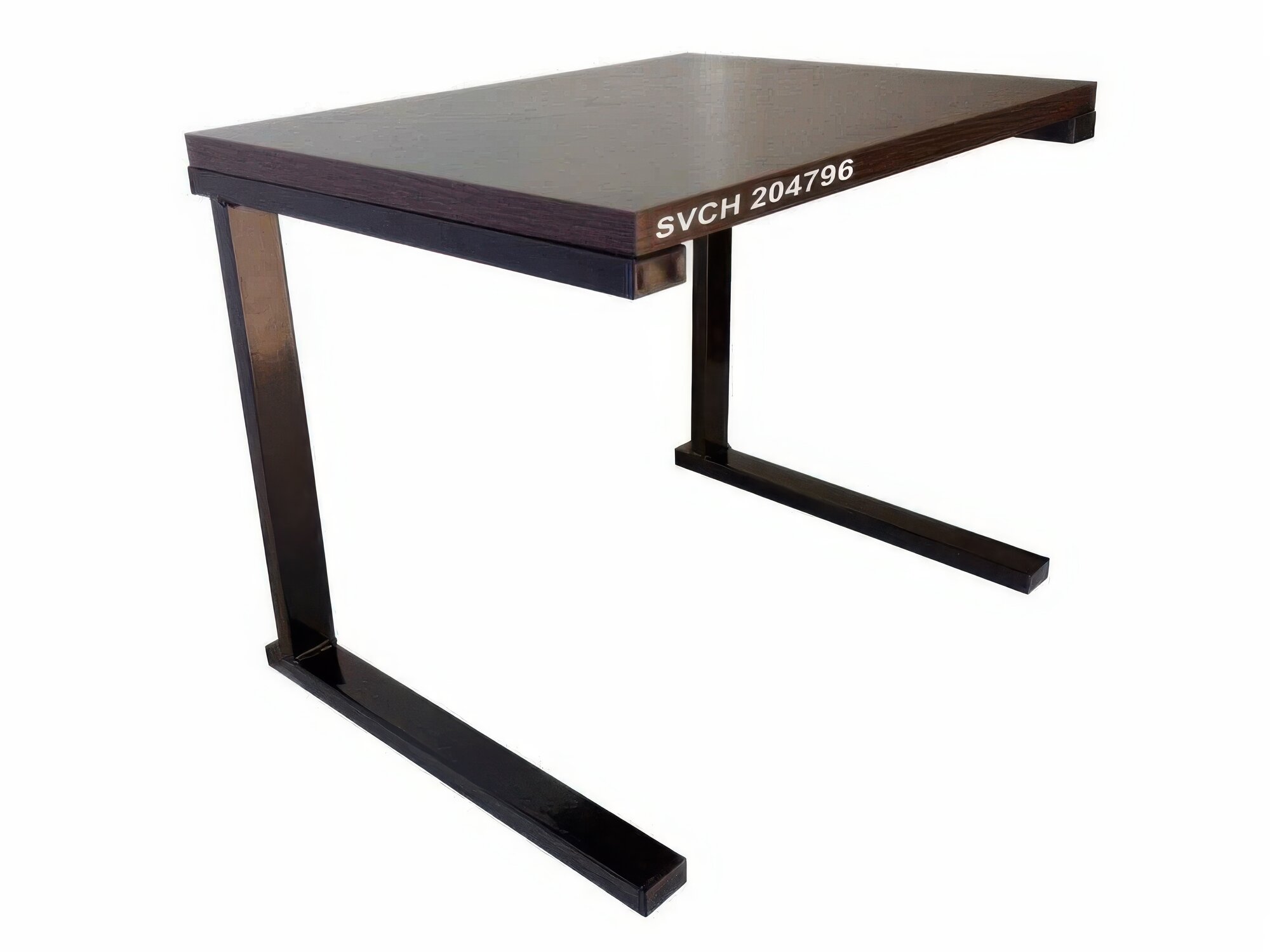 Полка для микроволновки GARROSS "SIBERIA 204796", одна полка 30х40 см, высота 32 см, каркас чёрный, цвет полки венге