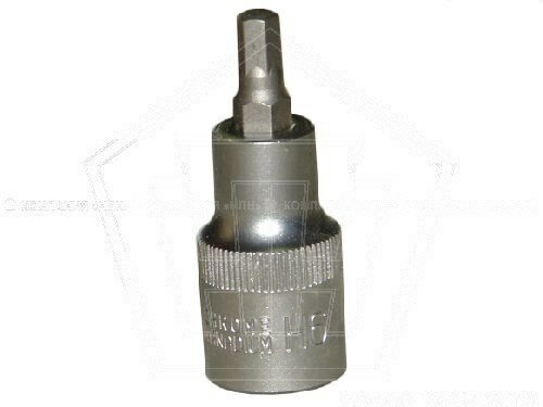 Головка торцевая со вставкой hex 6 (1/2") l=55 мм автоdело (39286)