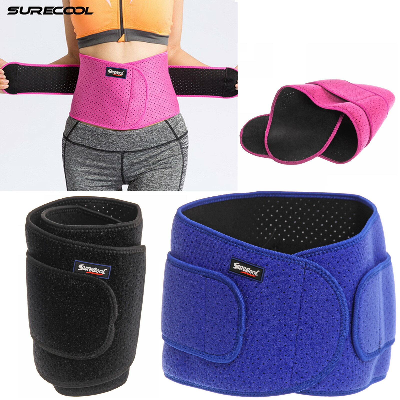 Пояс для похудения КНР "Sure Cool", нейлон, HY-815, размер S