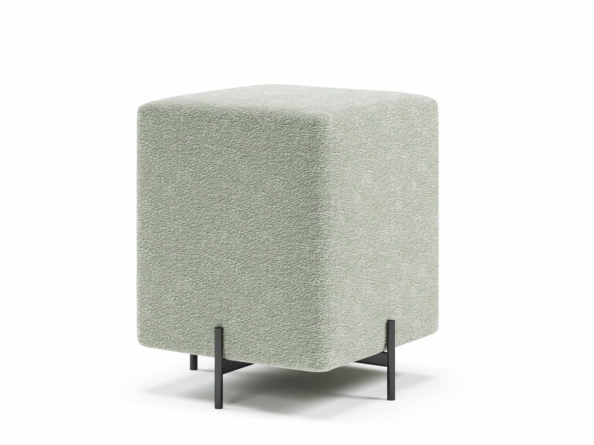 Пуф Noelti Gufo Cube Camby 71 (43х43х54), букле, цвет светло-фисташковый