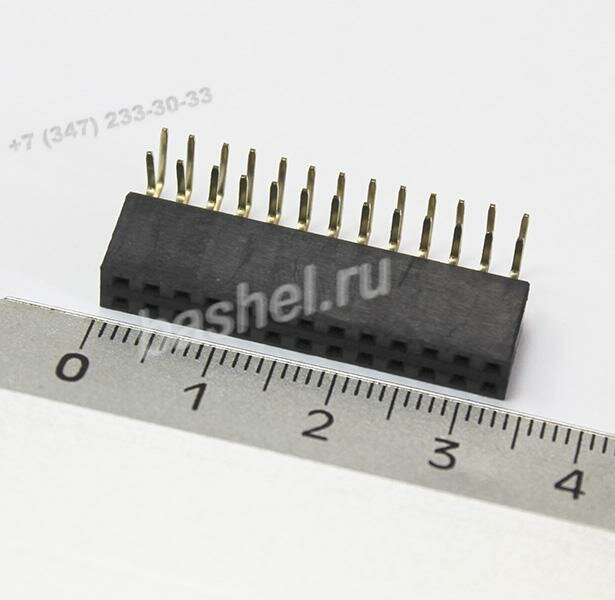 Разъем штыревой PBDR-2x13 (2,54)