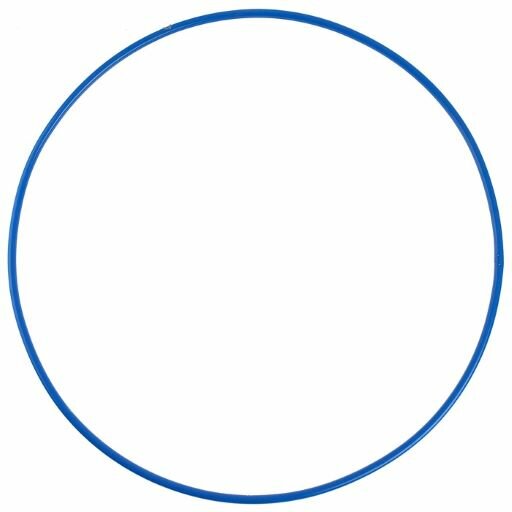 Обруч гимнастический алюминиевый крашеный D=900 мм (синий)