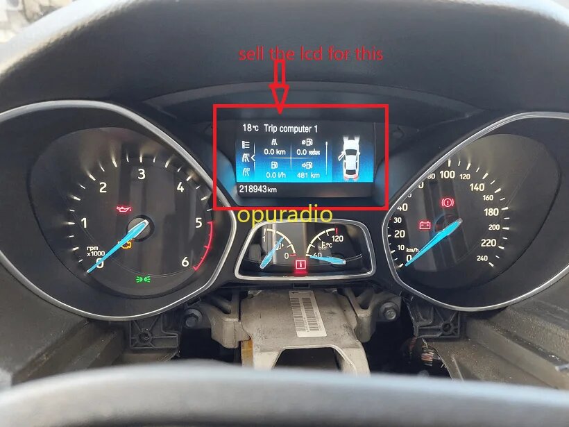 ЖК-дисплей, цветной экран, замена пикселей приборной панели для Ford Escape/Focus 2013-16 RGB LQ042T5DZ11/13K 102x70 мм, автомобильные аксессуары