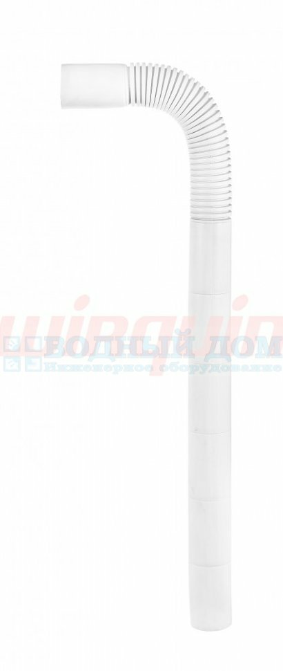 Гофроколено 65см Ф40мм (белое) VIRPIast