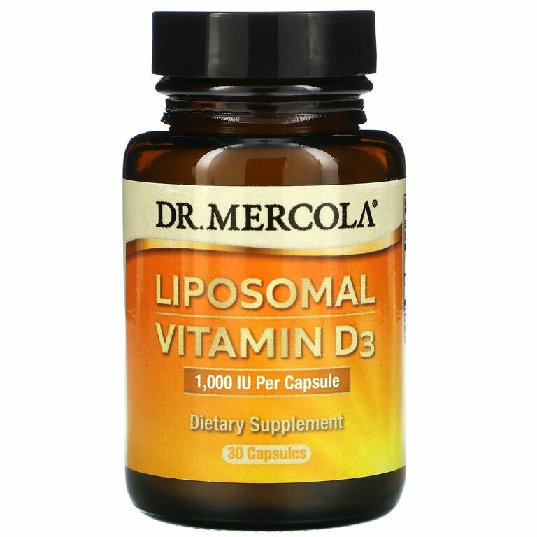 Капсулы Dr. Mercola Liposomal Vitamin D3, 1000 ME, 30 шт.