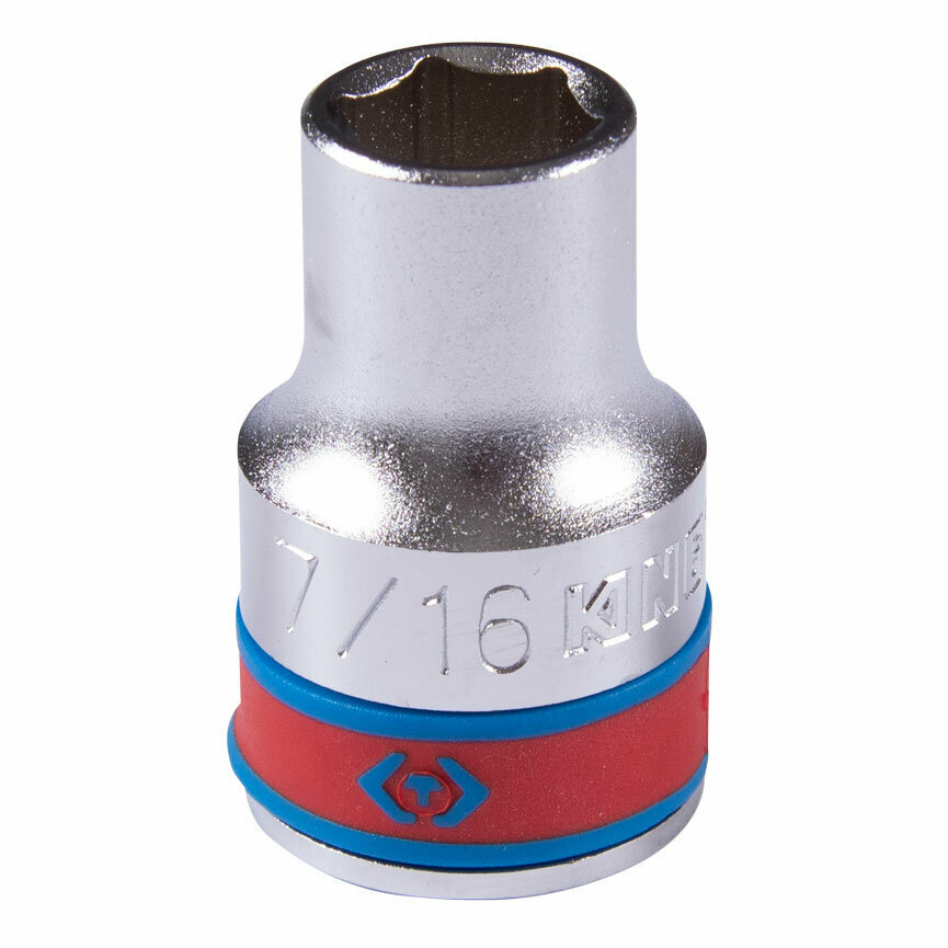 Головка торцевая стандартная шестигранная 1/2", 7/16", дюймовая KING TONY 433514