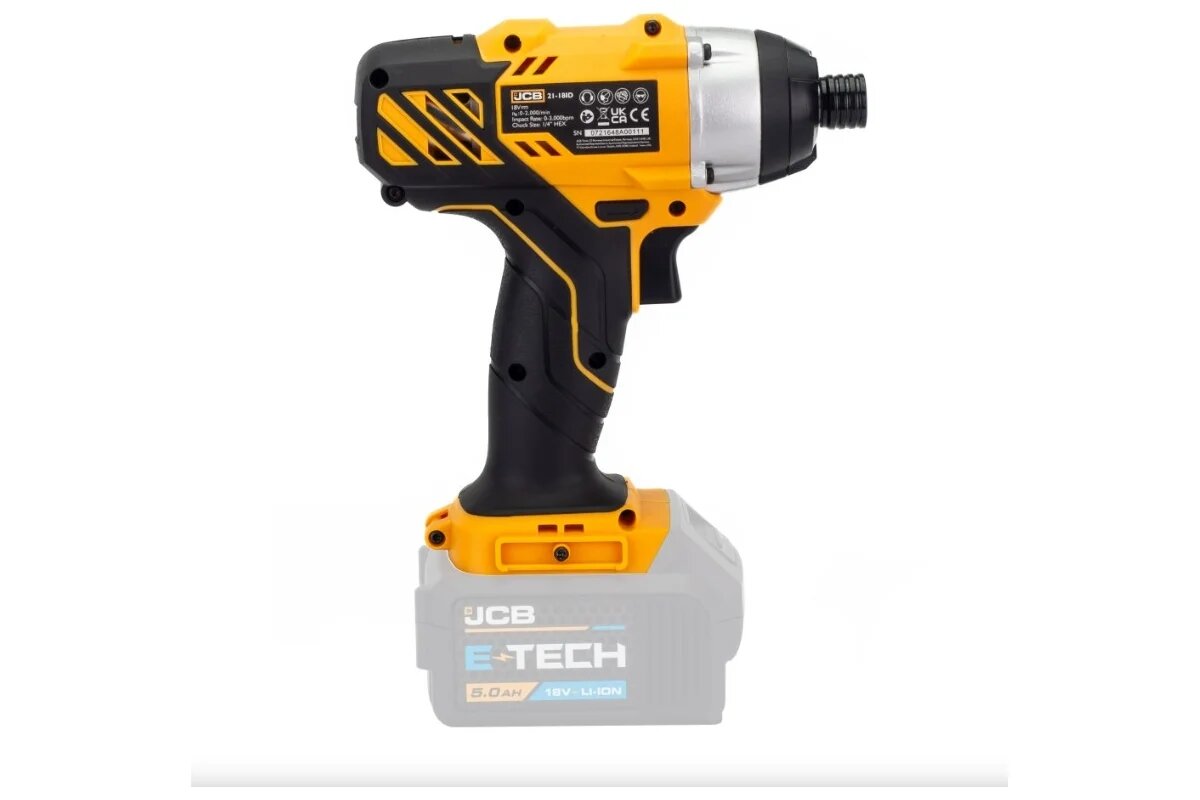 JCB Шуруповерт аккумуляторный 18V, max 150Nm, без аккумулятора JCB-18ID-B-E(57256)