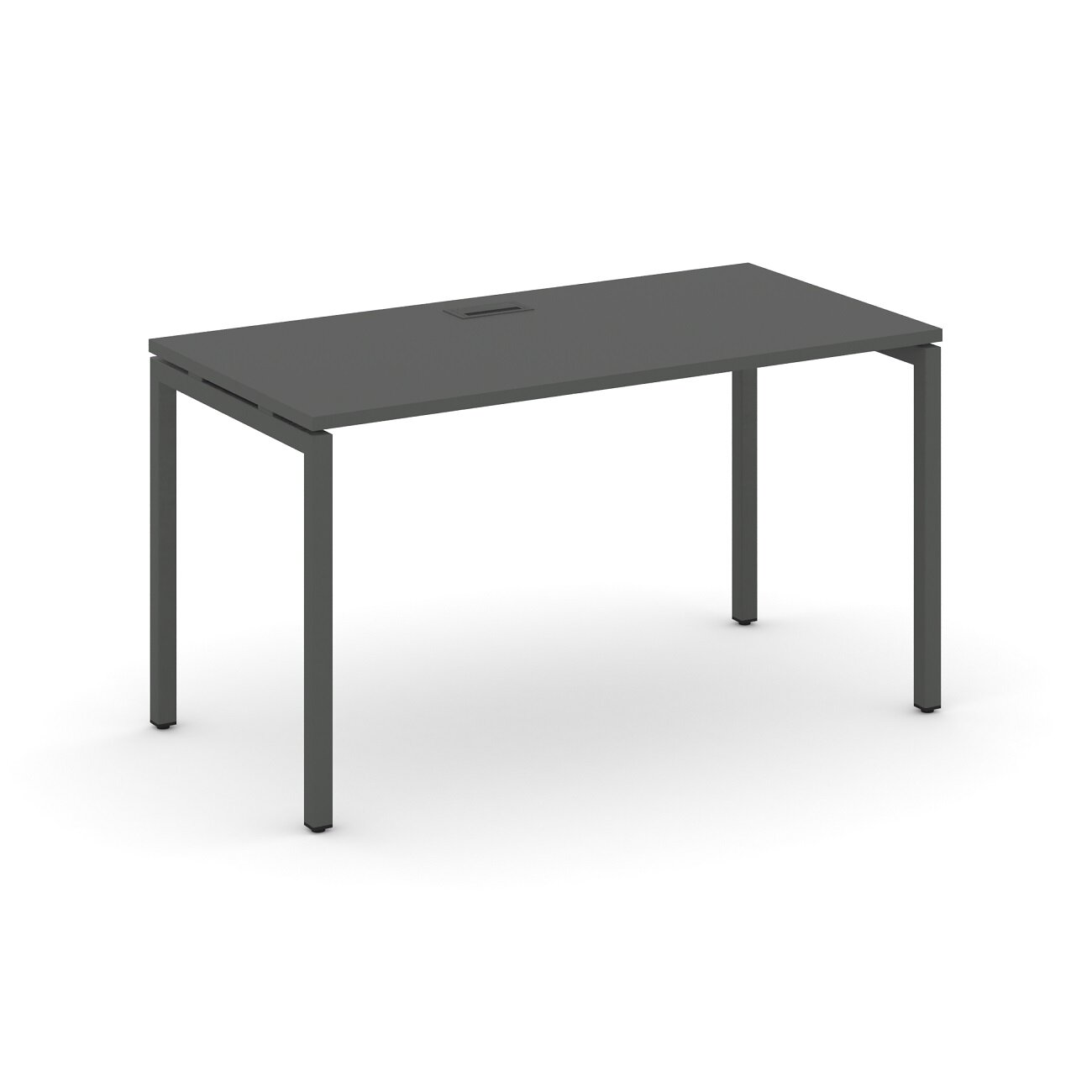 Стол письменный П-образный м/к (сечение 40х40) Style Project Riva SN-4P. SP-002 Антрацит NEW/Антрацит мет. 1180*600*750