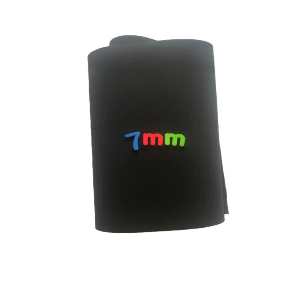 Черный неопреновый эластик 7 мм 45cm x 20cm