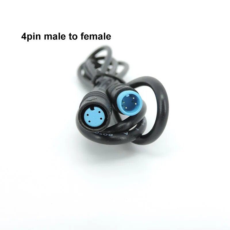 Водонепроницаемый удлинитель кабеля датчика скорости для электровелосипеда M8 2/3 4 5 6 8-контактный 1pcs, 4pin