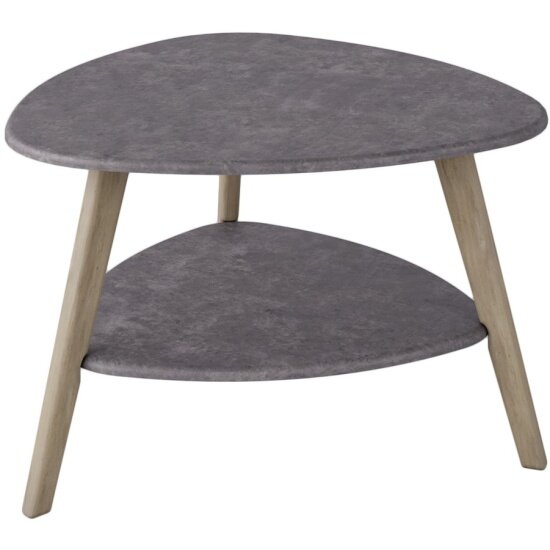 Стол журнальный Калифорния Мебель Калифорния Бруклин серый бетон