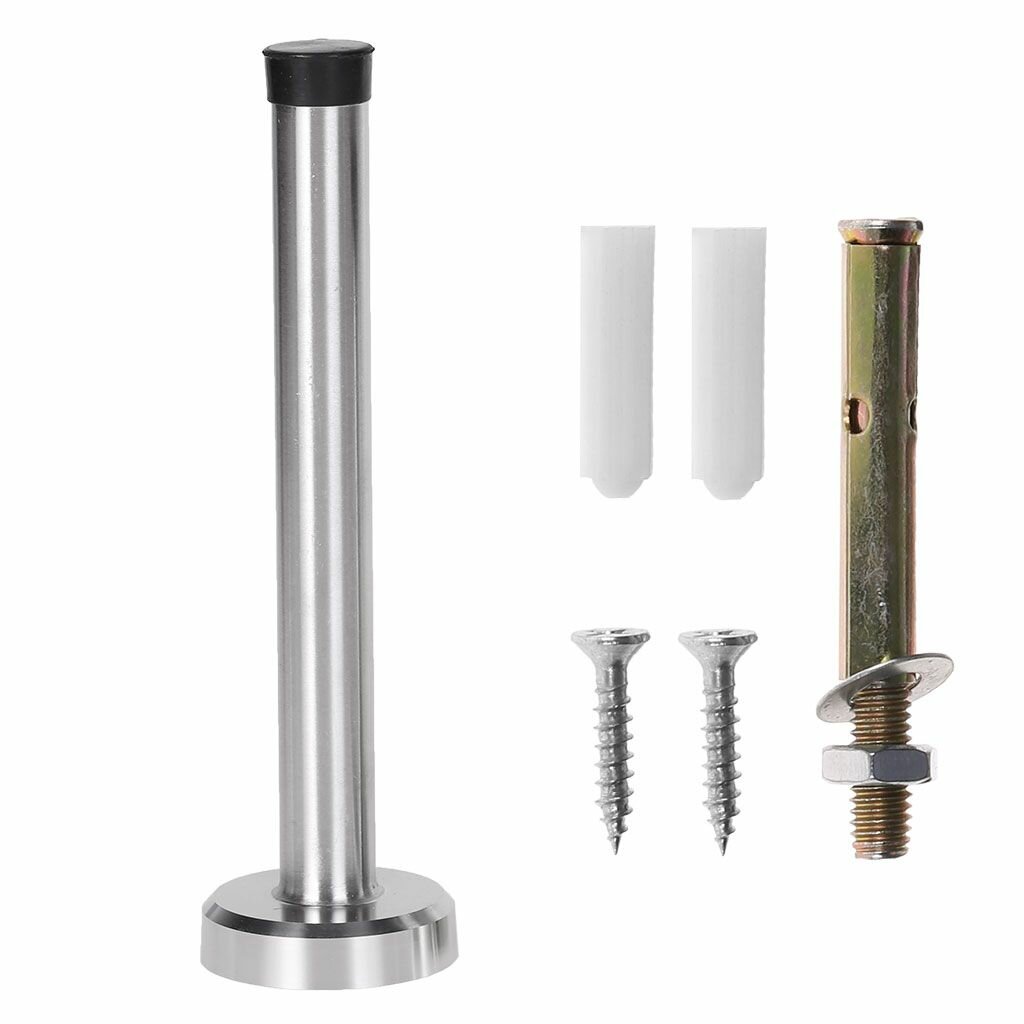 Дверная фурнитура, Цилиндрический резиновый противоударный дверной ограничитель - 150 мм, 1 шт