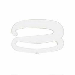 Пластиковые крючки для бюстгальтера (Держатель для бретелей) 15 мм (500шт.) Прозрачный