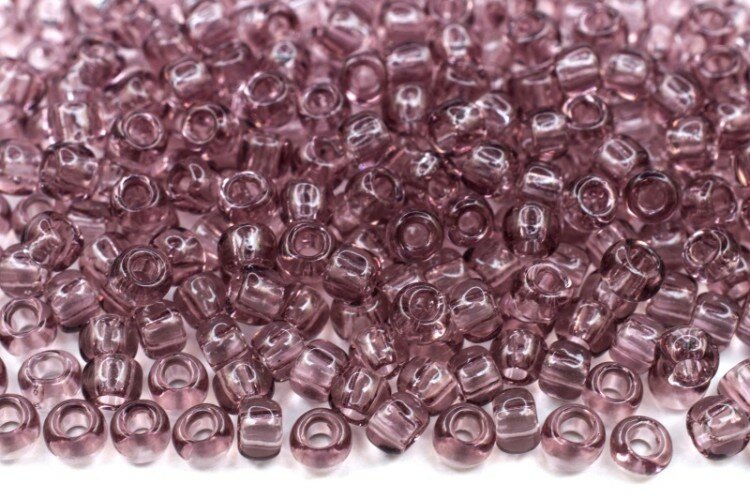 Бисер японский TOHO круглый 8/0 #0006 светлый аметист, прозрачный, 10 грамм