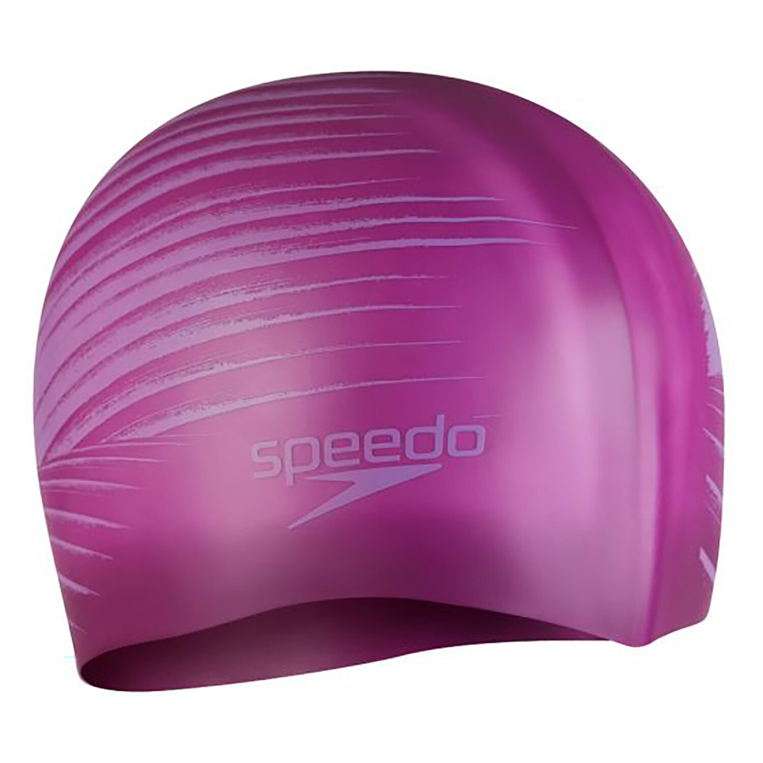 Шапочка для плавания Speedo Long Hair Printed Cap Berry Cool/Pink