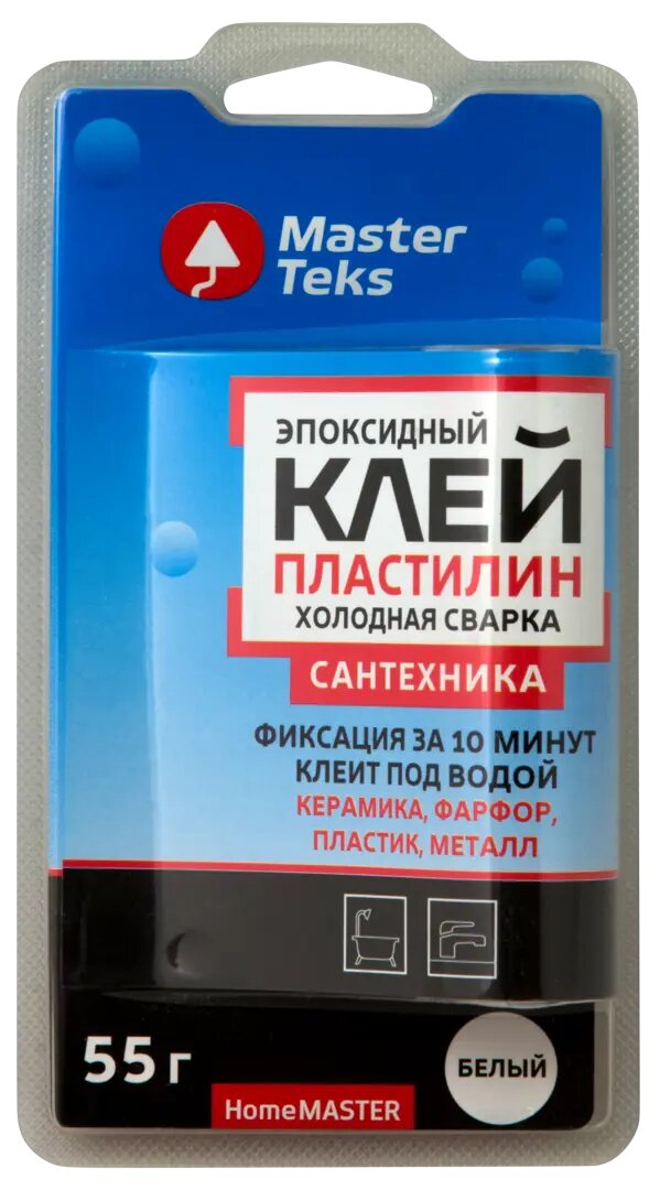 Холодная сварка MasterTeks для сантехники белый 55 г