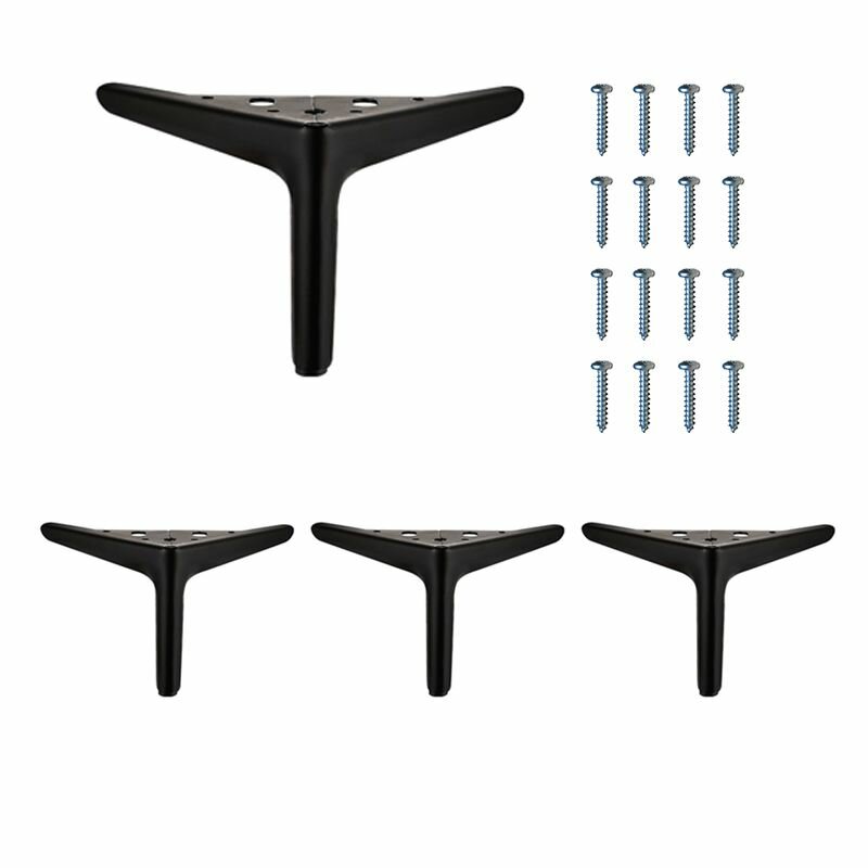 Ножки мебельные треугольные для стульев, диванов, тумбочек, кроватей (высота 10-40см) 4 шт в трех цветах