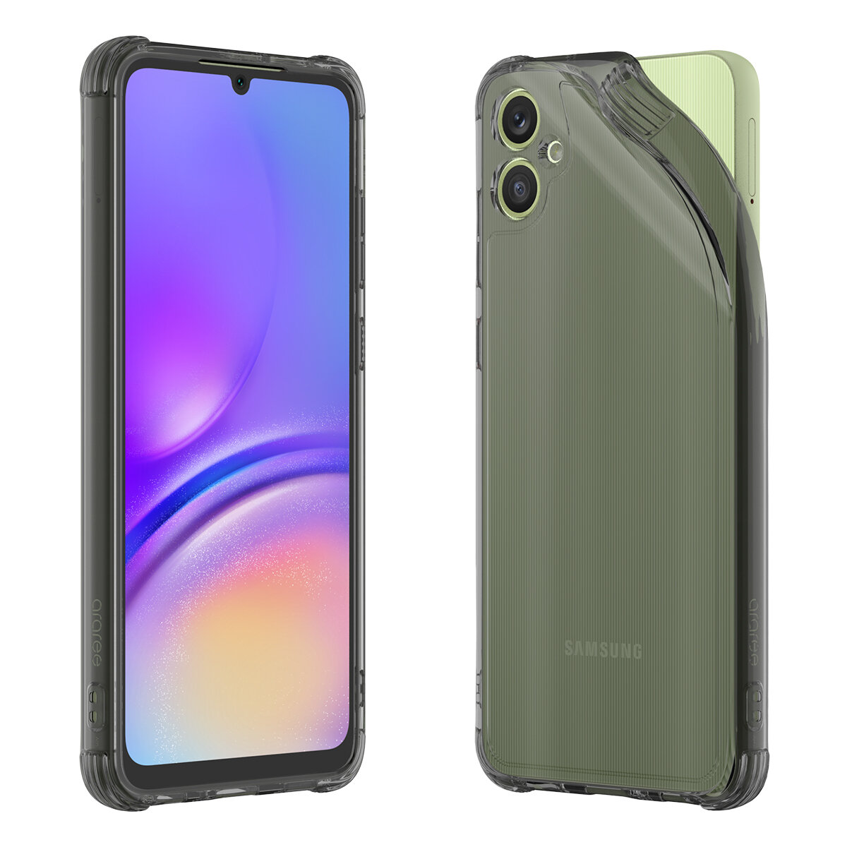 Чехол Araree Flexield для Samsung Galaxy A05, прозрачно-черный