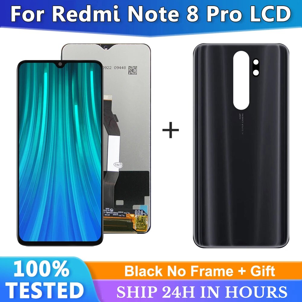 6,53 '100% протестированный дисплей для Xiaomi Redmi Note 8 Pro 2015105 M1906G7I, TFT No Frame