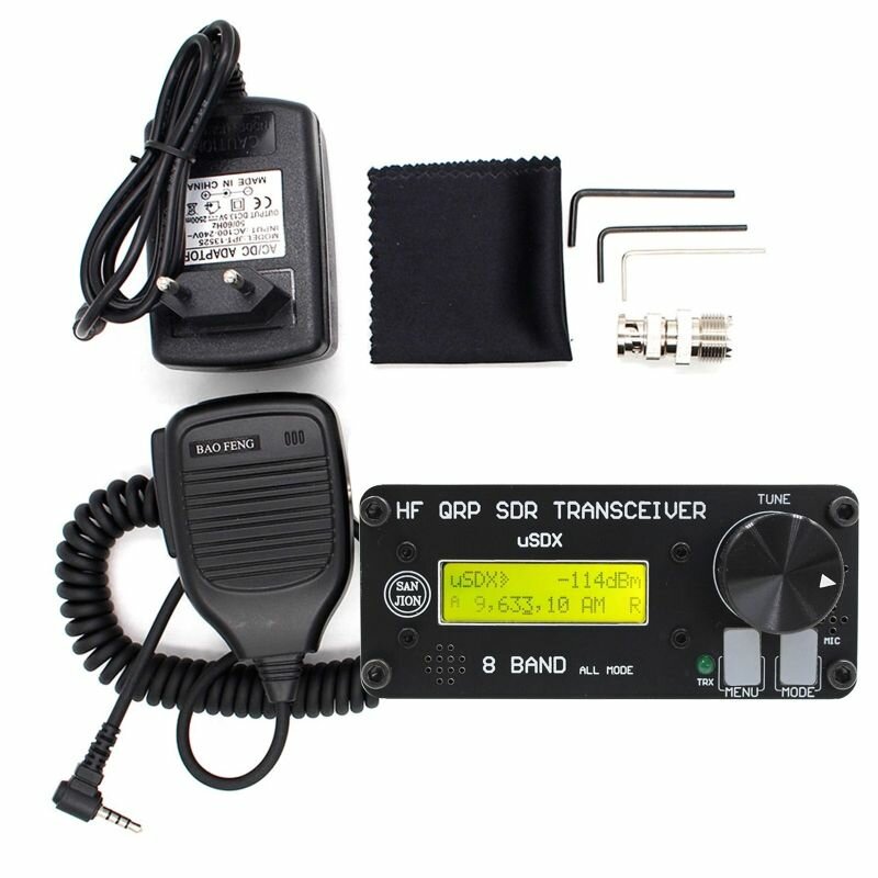 Прочные трансиверы HUSD usdr-usdx, 8-диапазонный HF SDR, коротковолновый SSB/CW, встроенный микрофон, динамик