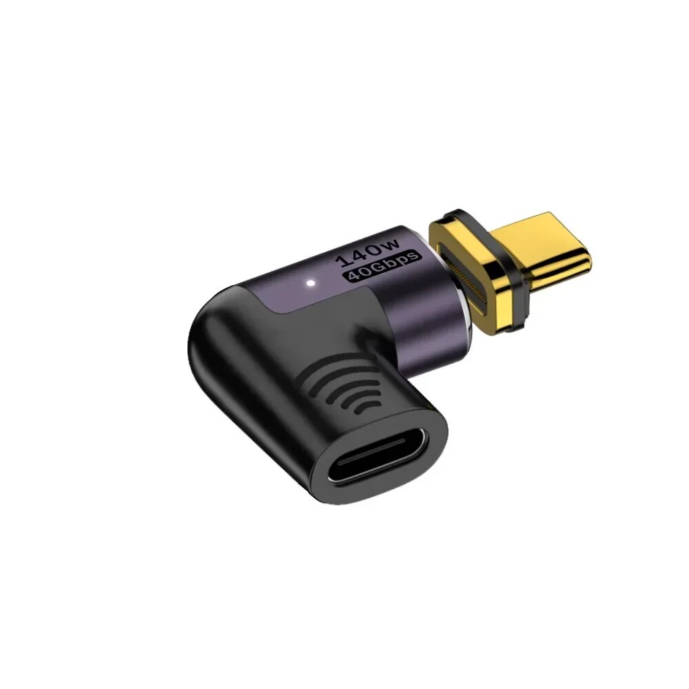 40 Гбит/с локоть USB4.0 Магнитный адаптер типа C 8K USB C к C 140 Вт Кабель-конвертер быстрой Style1