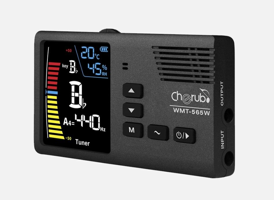 WMT-565W Метроном / тюнер / тон-генератор, для духовых инструментов, Cherub