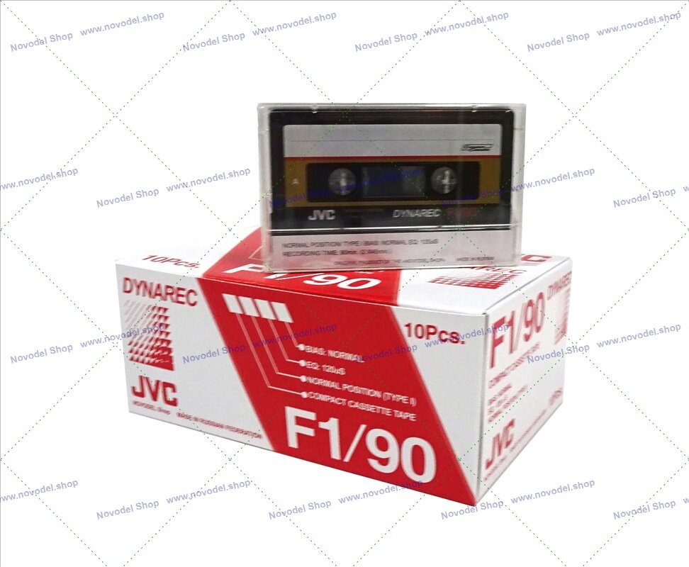 Аудиокассеты "JVC F1/90 Dynarec" 10шт/уп