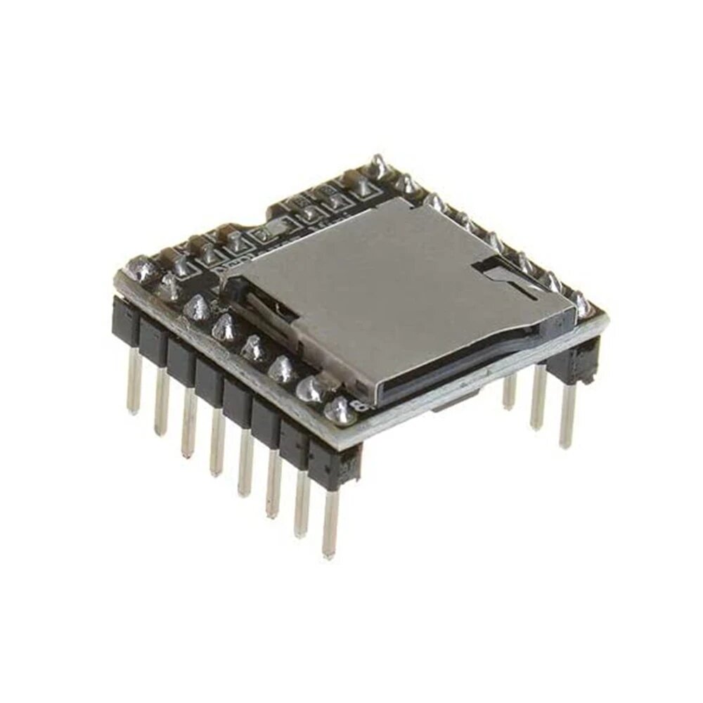 Плата модуля мини MP3 DF плеера, плата декодирования аудио и голоса MP3 для Arduino Sup port ing TF Card U-Disk IO/последовательный порт/AD DFPlayer черный