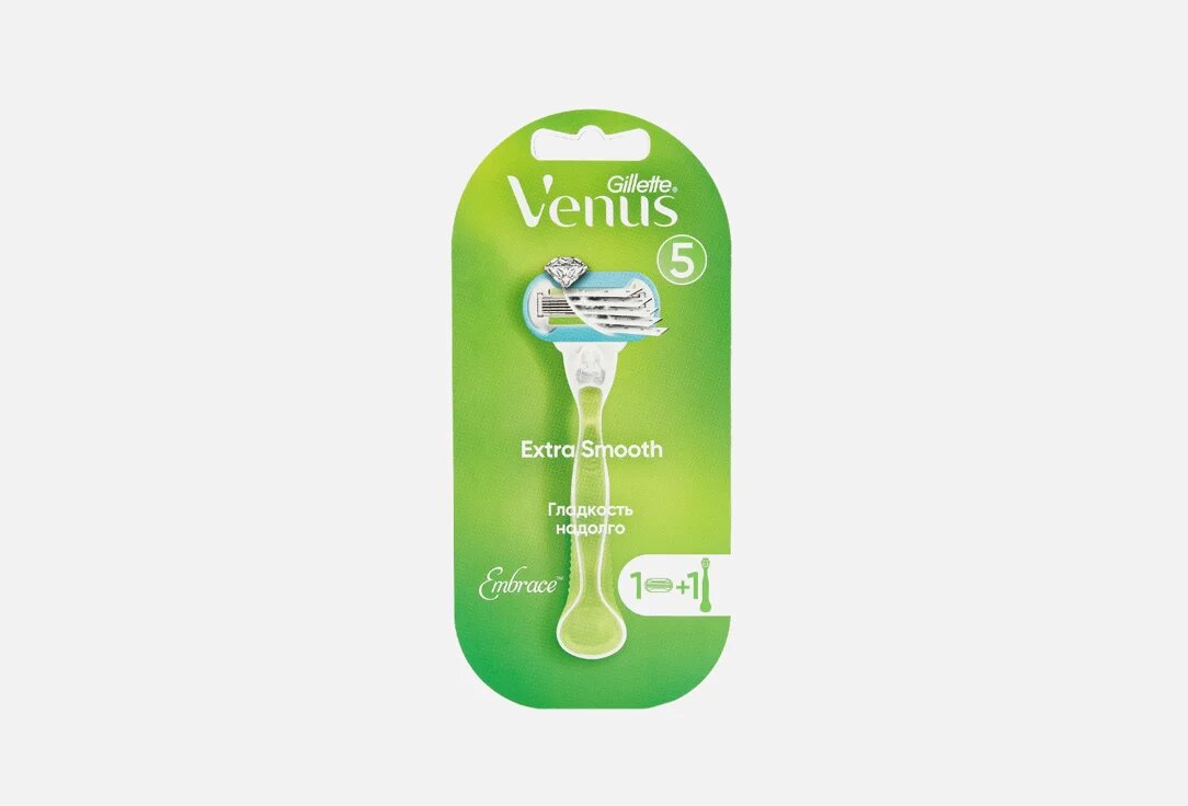 Станок для бритья Gillette Venus Smooth, увлажняющая полоска, 5 лезвий, 1 кассета