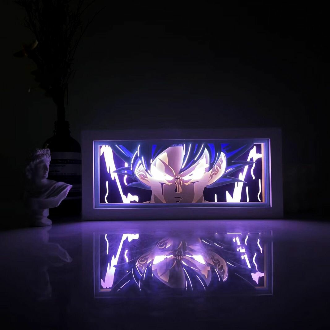 3D флуоресцентная аниме-лампа прямоугольной формы, Светодиодная лампа в стиле аниме