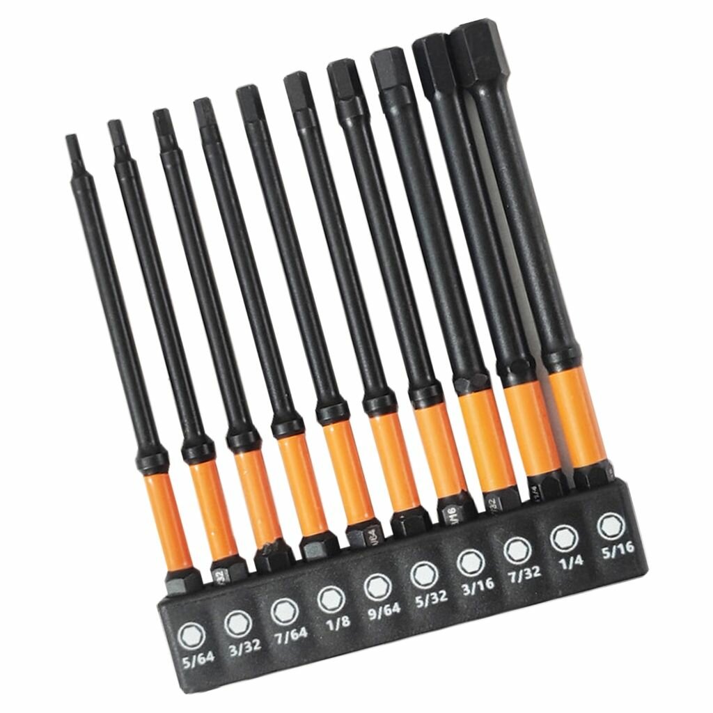 Набор бит для шестигранных винтов 10 шт. H1.5-H8 100 мм