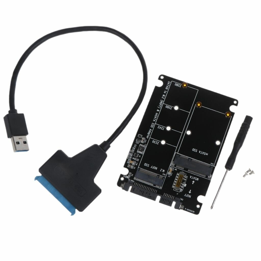 Адаптер MyPads для M.2 NGFF Msata SSD на Sata 3.0 2,5" для ПК и ноутбуков