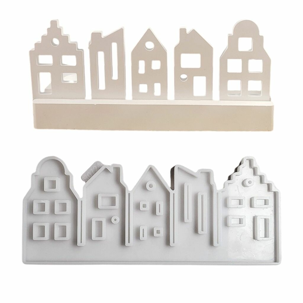 Силиконовая форма для декора "Пятикомнатный дом"