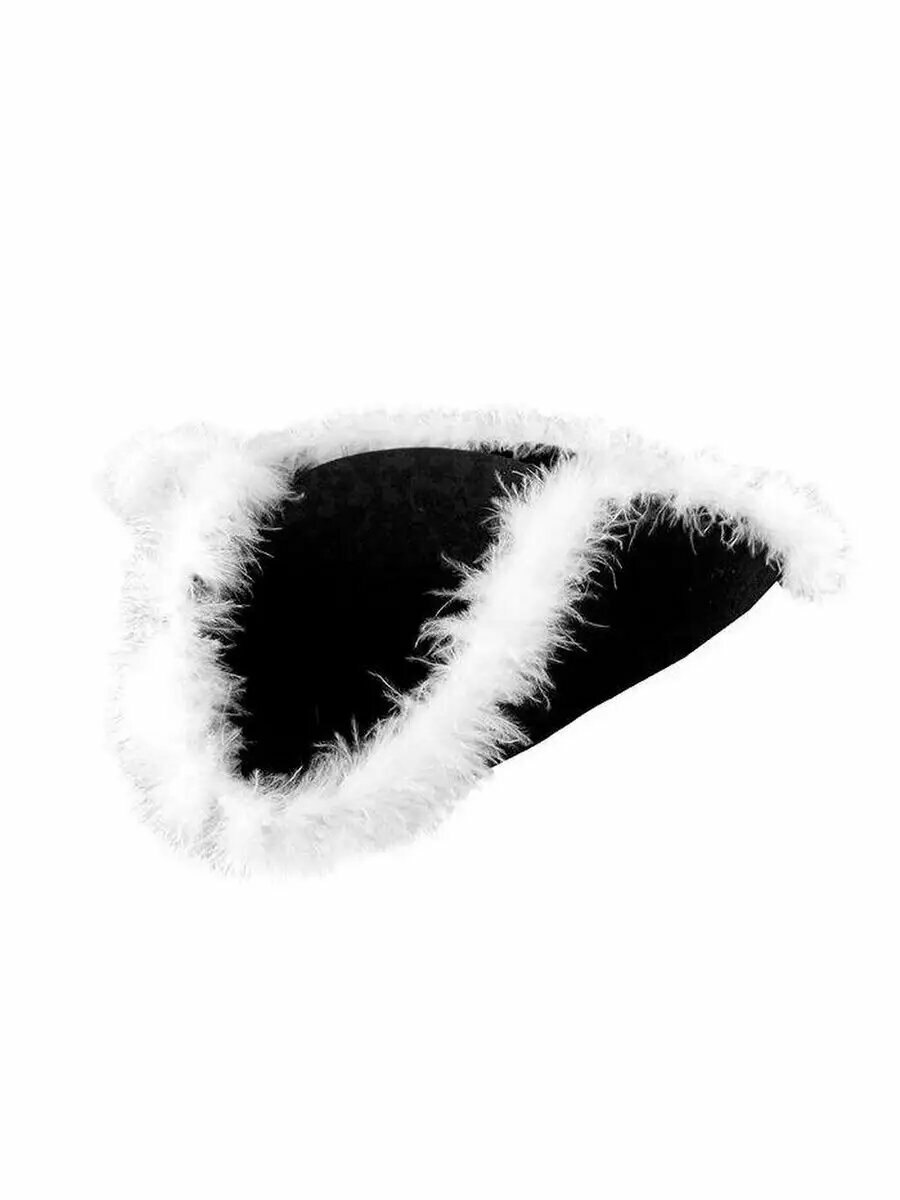 Шляпа карнавальная Мушкетер, с пухом