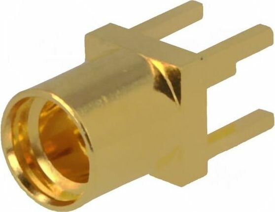 Разъем AMPHENOL MMCX6251N1-3GT30G-50 Гнездо ммCX "мама" прямой THT позолота 50Ом 1шт