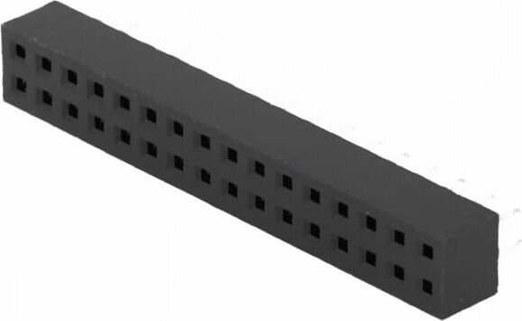 Разъем CONNFLY DS1026-05-2*16S8BV Гнездо штыревое "мама" PIN 32 прямой 2мм THT 2x16 дл.2,7мм, 1 шт