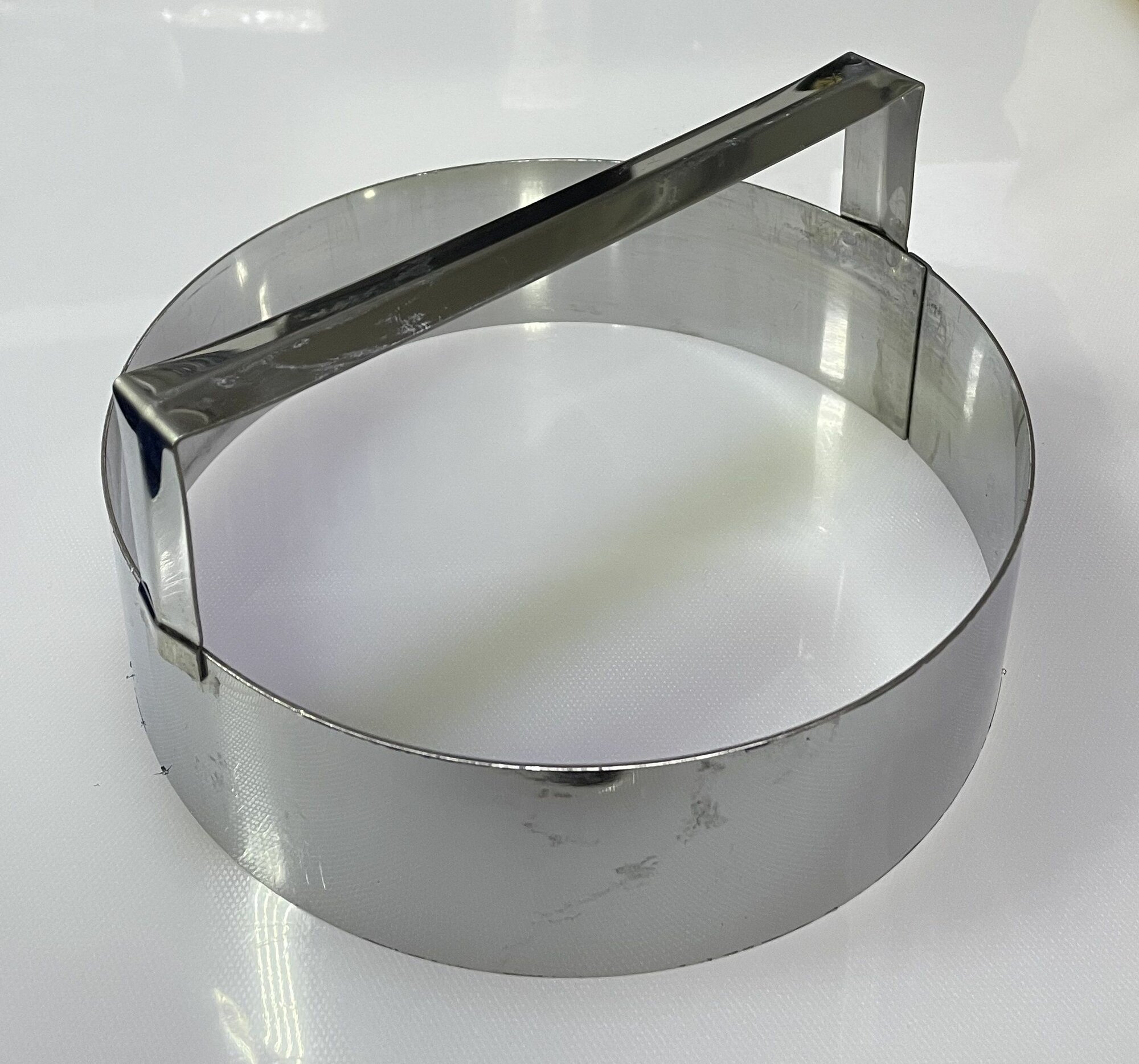 Форма-резак "Кольцо" с ручкой, d-30см, h-6см, материал нержавеющая сталь, толщина 1 мм