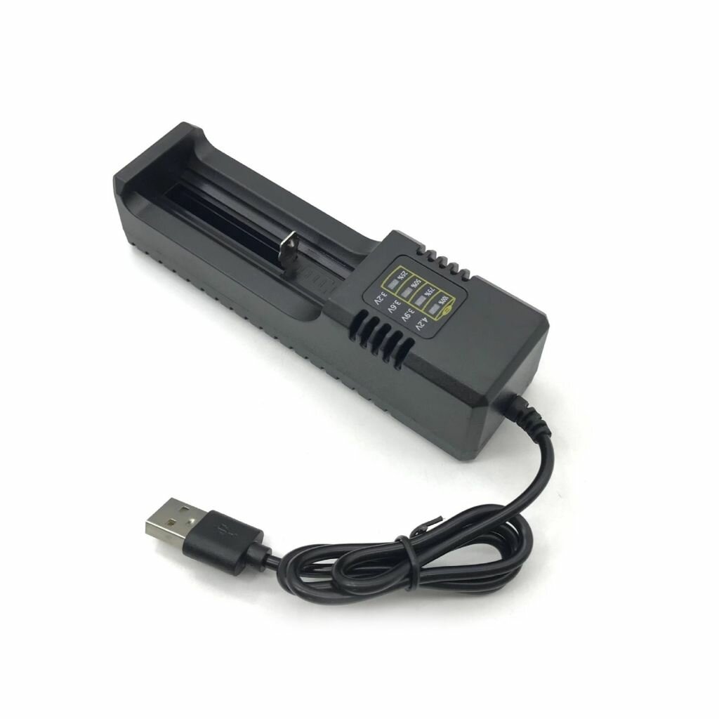 Зарядное устройство для литиевых батарей с USB-входом 3,7 В аккумуляторов 18650,26650,16340,14500,21700 защитой от перезарядки