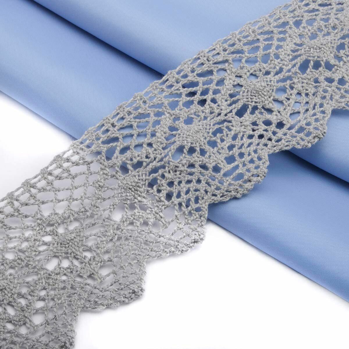 С3749Г17 Кружево х/б рис.60.01.198 60мм*25м (серый)