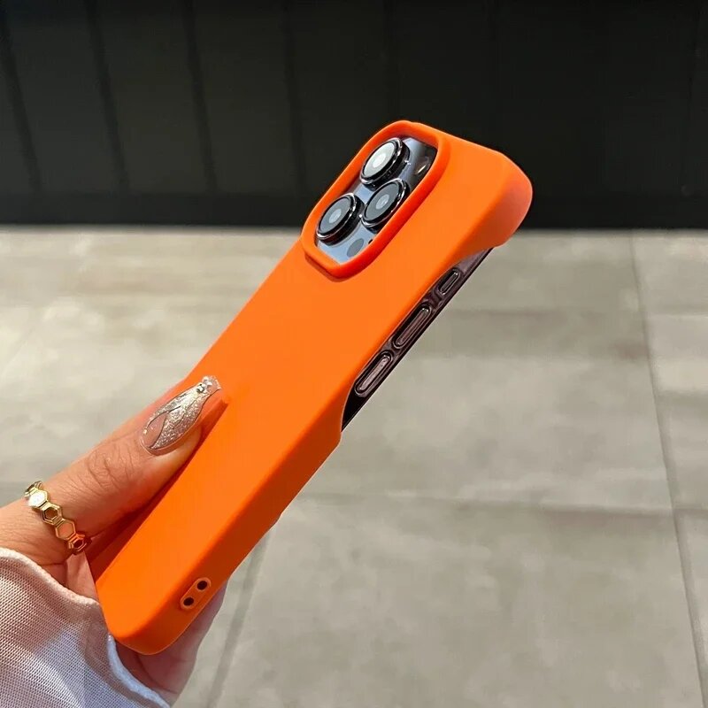 Оранжевый чехол для iPhone 14 Pro Max, силикон, матовый