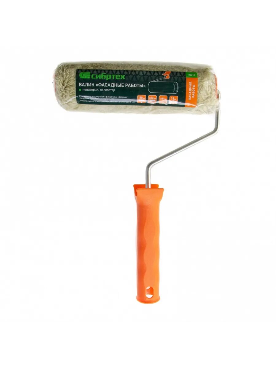 Валик Фасадные работы, 180 мм, ворс 18 мм, , СИБРТЕХ, 80217
