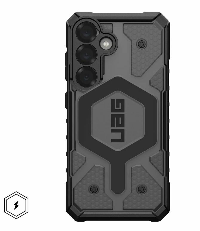 Чехол с поддержкой MAGSAFE Uag Pathfinder Clear для Samsung Galaxy S25 Plus, цвет тонированный (Ash)
