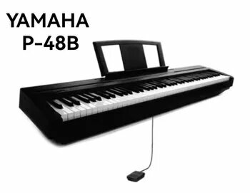 Yamaha P-48B Цифровое пианино / синтезатор yamaha P 48B, P-48 обновленная версия, черное