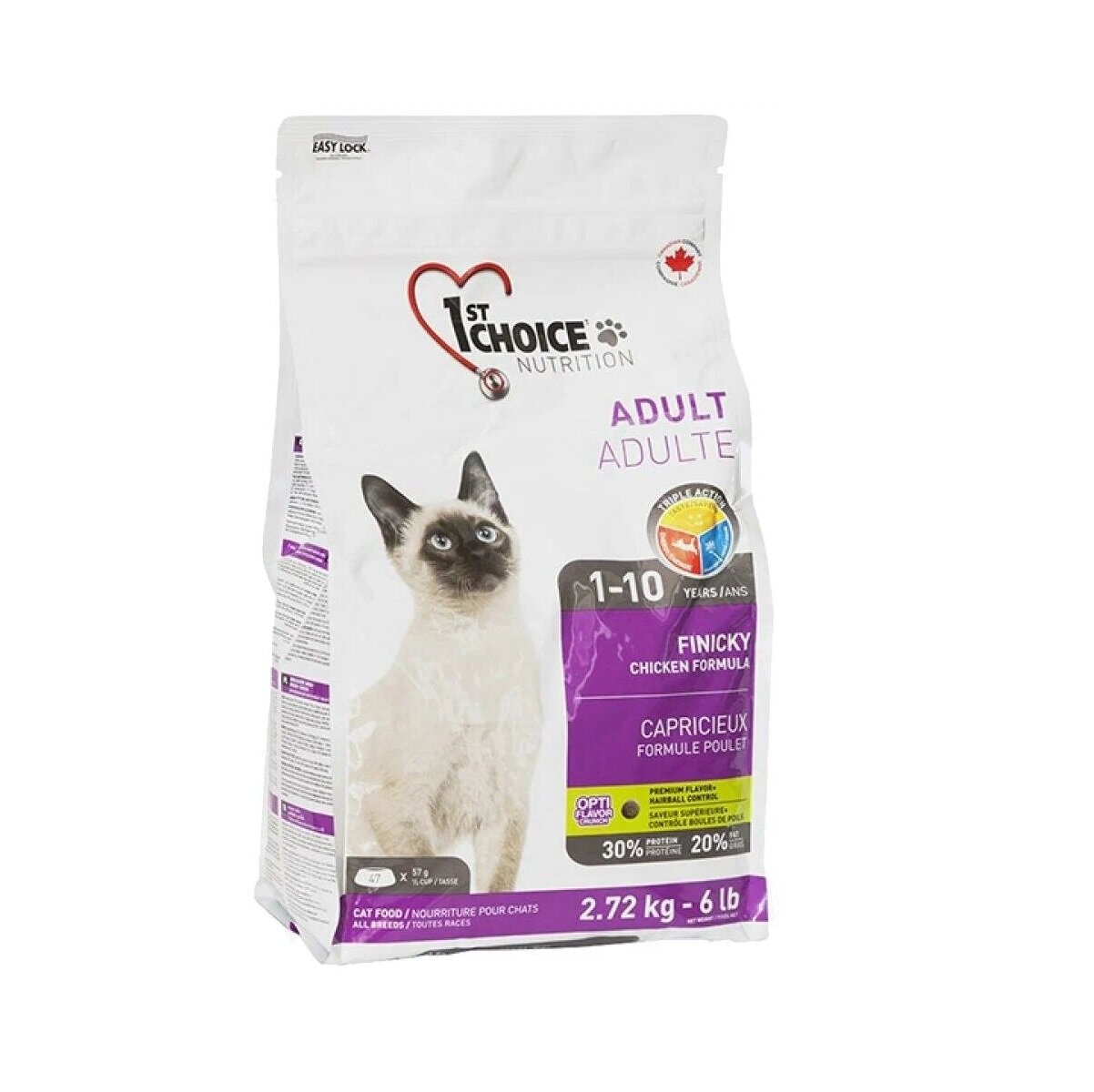 1st CHOICE корм для кошек Finicky 2,72кг цыпленок